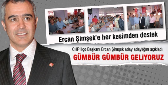 Ercan Şimşek e tam destek